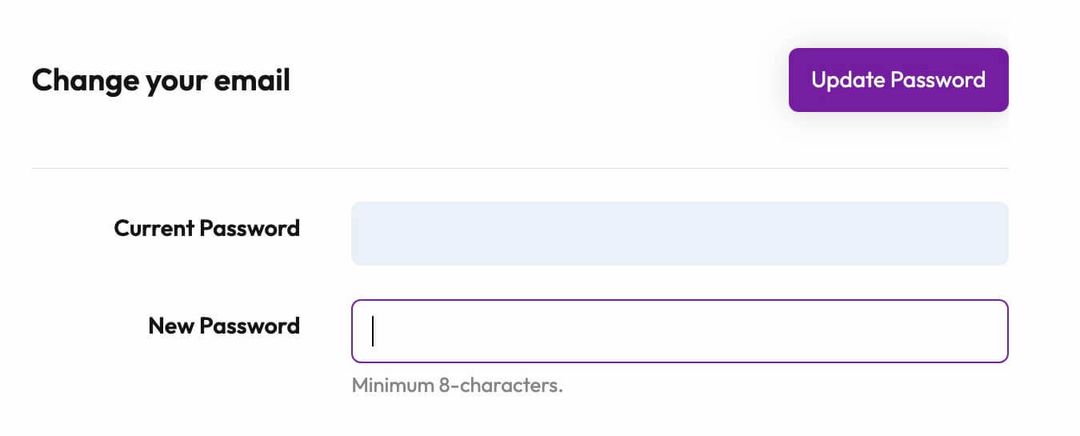 Update Password Free Webflow Component 5277